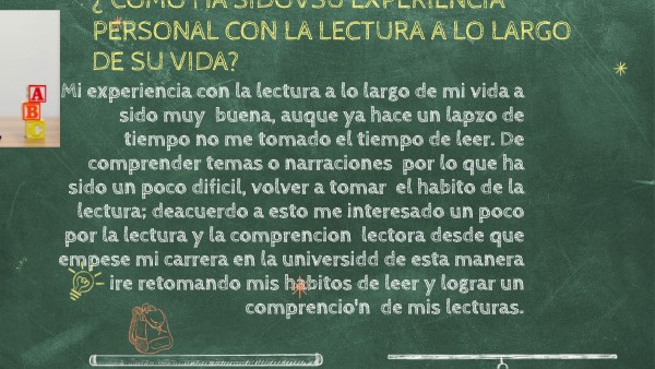EXPERIENCIAS CON LA LECTURA | Genially