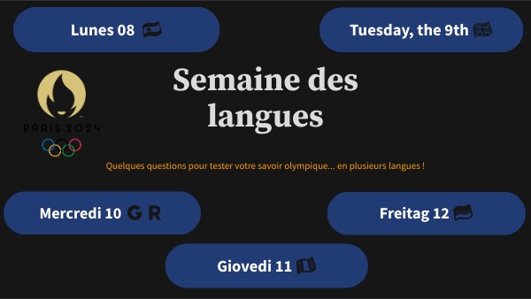 Semaines des langues | Genially