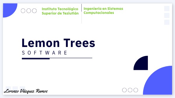Lemon Trees Software