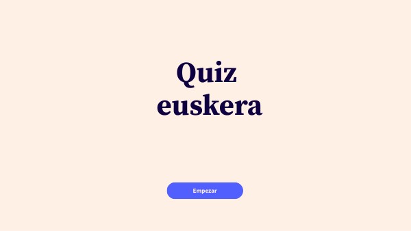 euskera nivel 1 | Genially