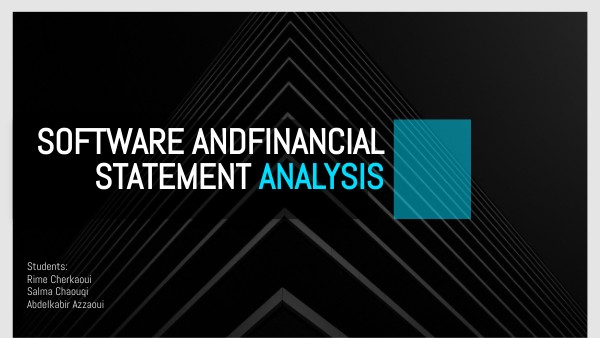software and financial statement analysis presentation | Genially