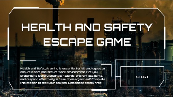 Health and Safety Escape Room | Genially