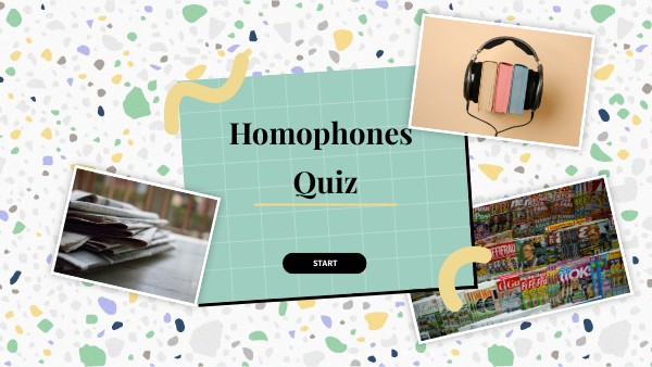 Quiz Homophones | Genially