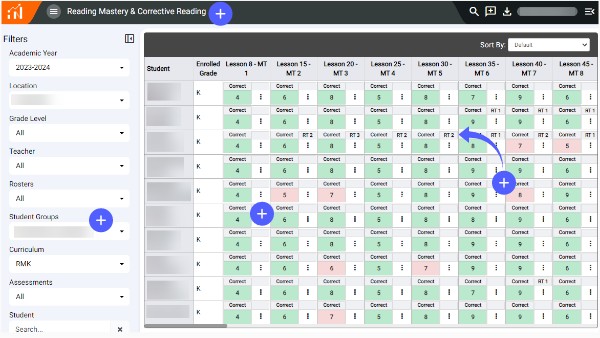 Reading Mastery Corrective Reading Assessment App