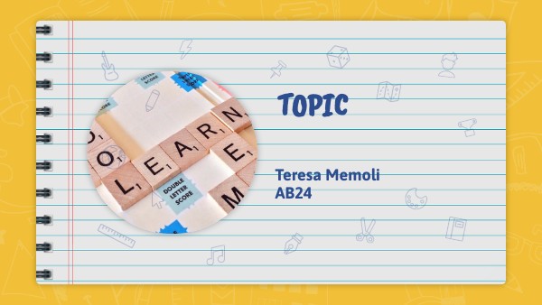 SCHOOL NOTEBOOK | Genially