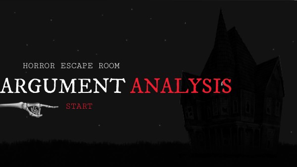 Argument Analysis ESCAPE ROOM | Genially