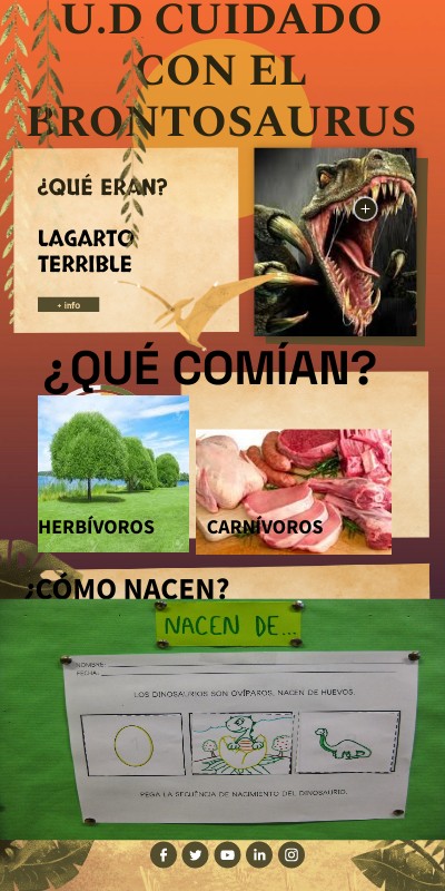 INFO VERTICAL DINOSAURIOS | Genially