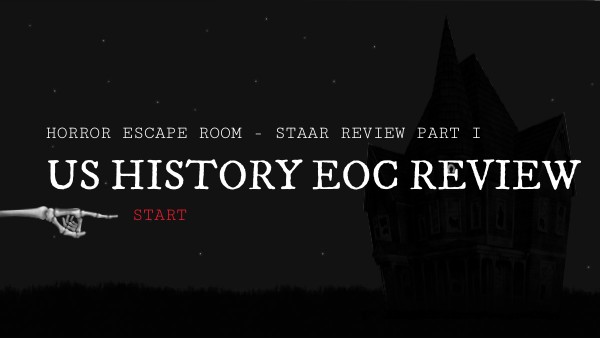 HORROR ESCAPE ROOM (US History EOC Part I) | Genially