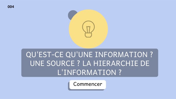 INFO SOURCE HIERARCHIE 003 | Genially