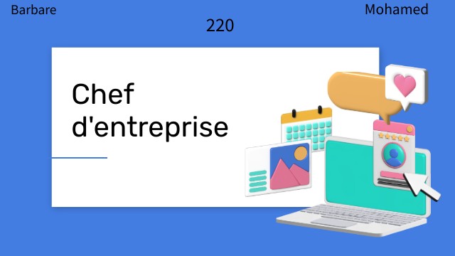 Exposé Chef d'entreprise | Genially