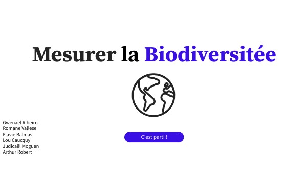 Mesurer la Biodiversité | Genially