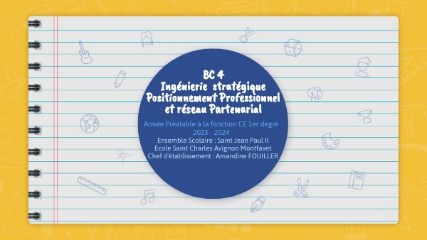 Présentation AF - BC4 | Genially