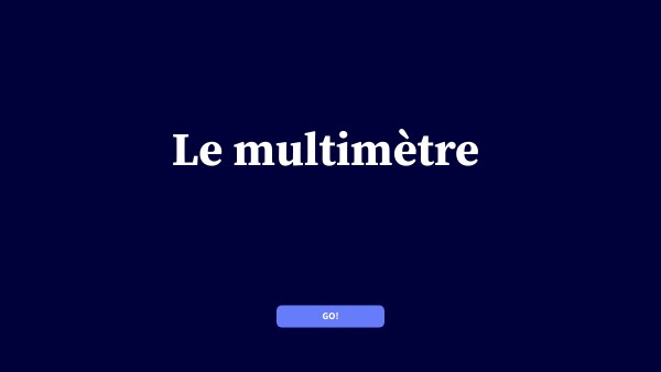 Le multimètre | Genially