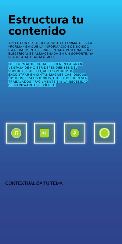 Infografía formatos de audio | Genially