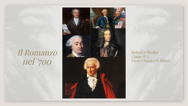 il romanzo nel '700 | Genially