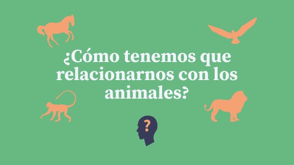 ¿Cómo tenemos que relacionarnos con los animales? | Genially