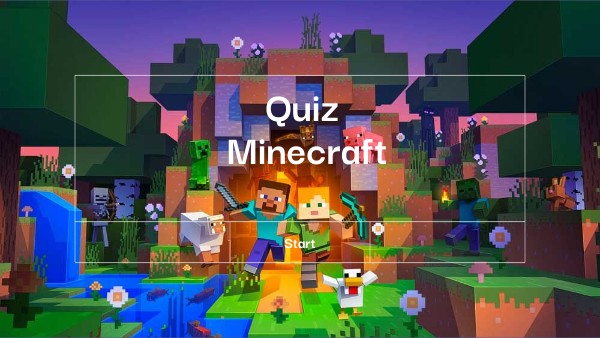 😀 [PETIT] Quiz Minecraft 😀 | Genially
