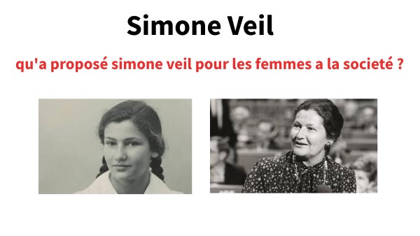 simone veil | Genially