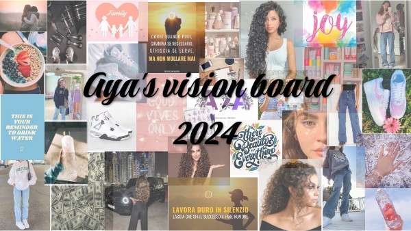 aya's vision board 2024 | Genially