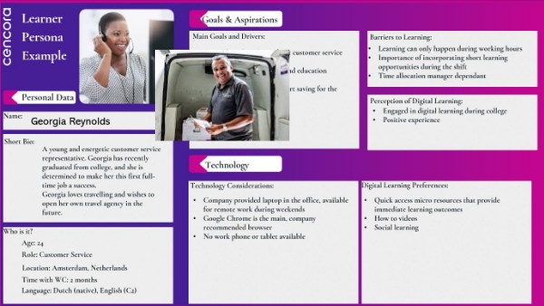 GL Learner Persona | Genially