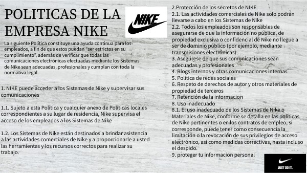 politicas nike | Genially