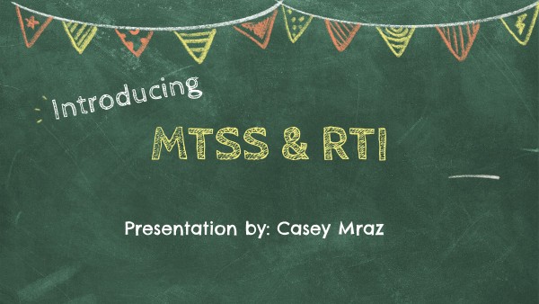 Animated Chalkboard Presentation MTSS/RTI | Genially