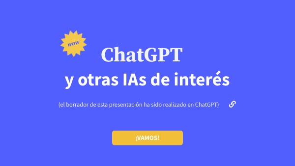 Presentación ChatGPT | Genially