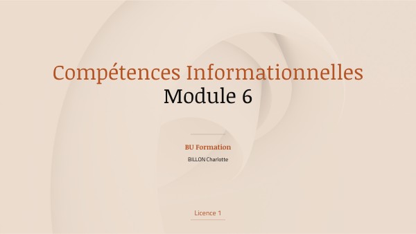 cours L1 module 6