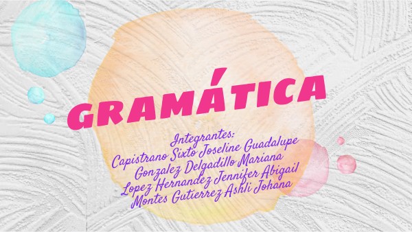 Gramática | Genially