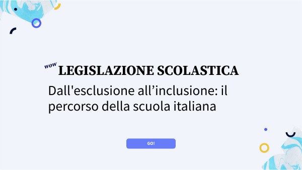 Dall'esclusione all'inclusione: il percorso della scuola italiana ...