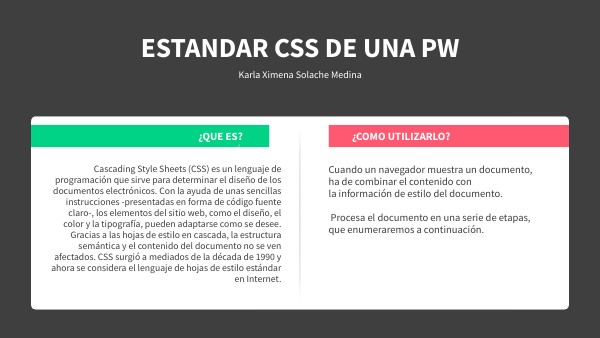Estandar CSS de una PW | Genially