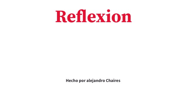 Reflexion informatica | Genially