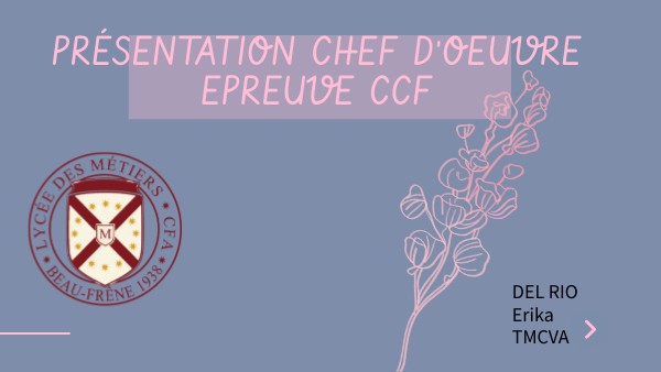 Présentation chef d'oeuvres