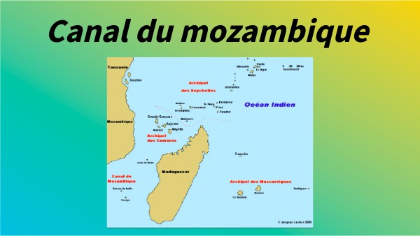 geo canal du mozambique