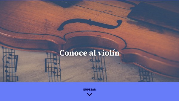 Taller conoce el violin | Genially