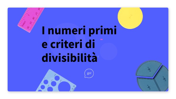 I numeri primi