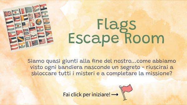 Flags escape room | Genially