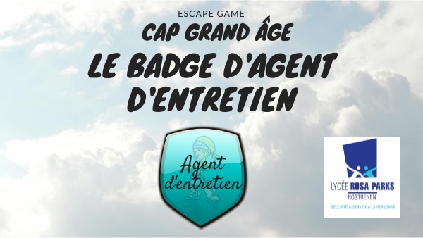 Escape Badge d'agent d'entretien | Genially