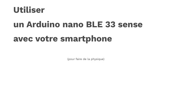 guide phyphox | Genially