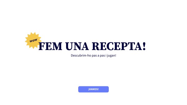 Fem una recepta! | Genially