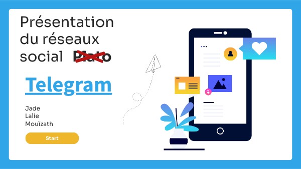 Telegram présentation | Genially