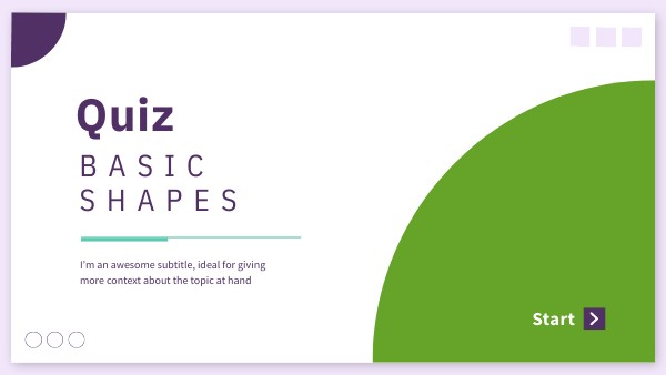 Basic shapes quiz | Genially