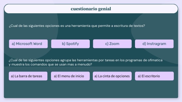 cuestionario genial | Genially