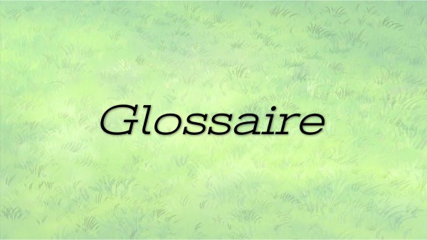 Glossaire