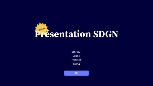 Présentation SDGN