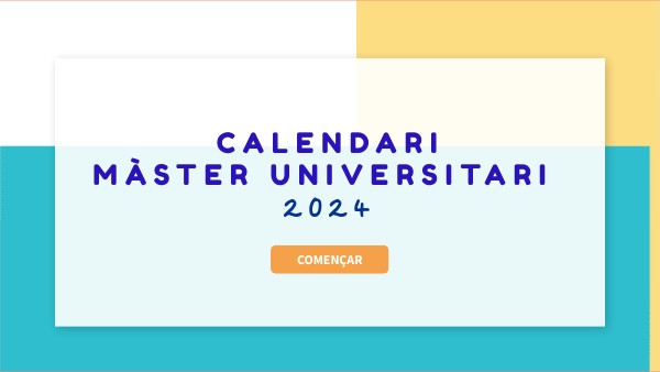 Calendari Màster | Genially