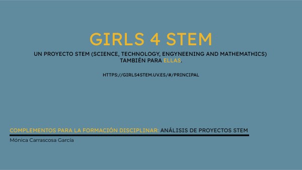 Análisis de proyectos STEM_Mónica Carrascosa García | Genially