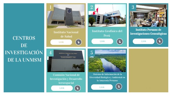 CENTROS DE INVESTIGACION EN PERU