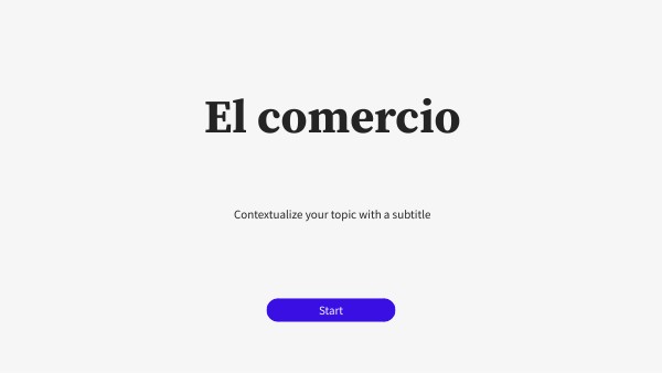 Cap 3 El comercio | Genially