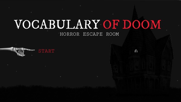 HORROR ESCAPE ROOM - Outsiders Vocabulary | Genially
